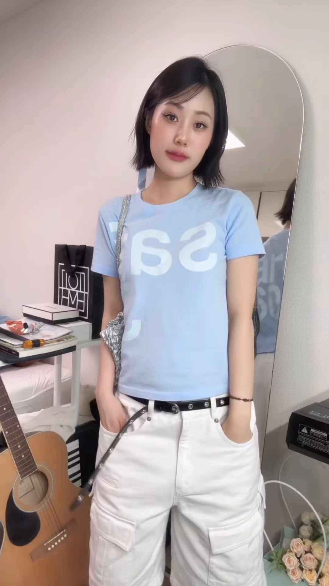 스카이블루 & 화이트 코디🩵🤍 | KREAM