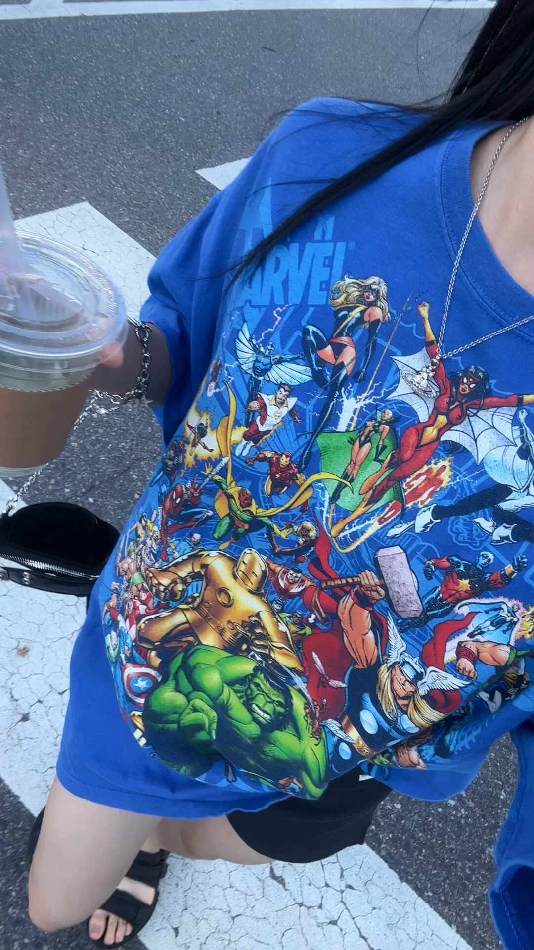 좋아하는 빈티지 반팔코디💙 Kream